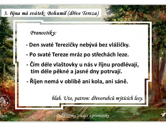 Pranostiky / Říjen | České zvyky, tradice a pranostiky