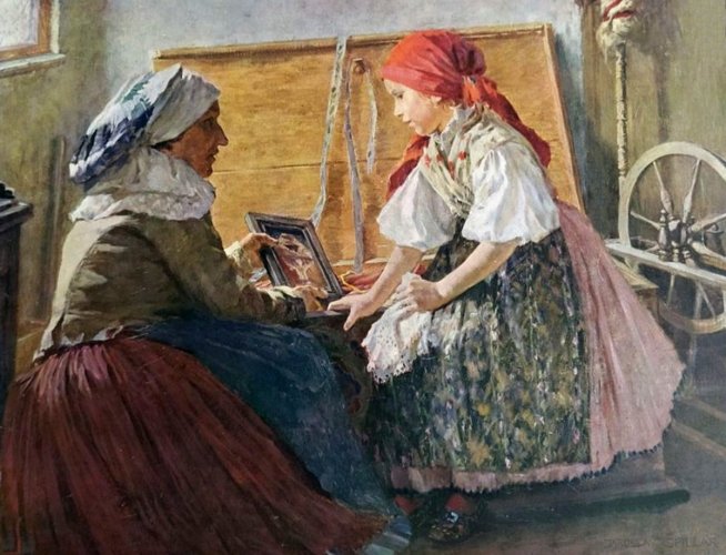 Básnička - Zlatá babička, Víť. Hálek | České zvyky, tradice a pranostiky